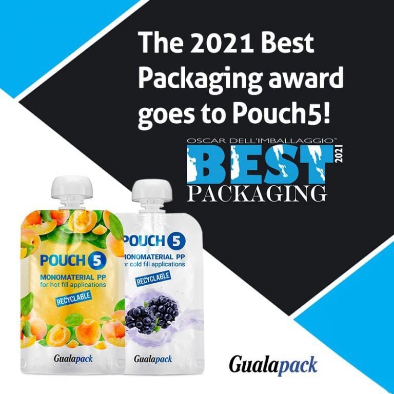 Pouch5, our recyclable pouch, wins 2021 Best Packaging in Italy | Gualapack