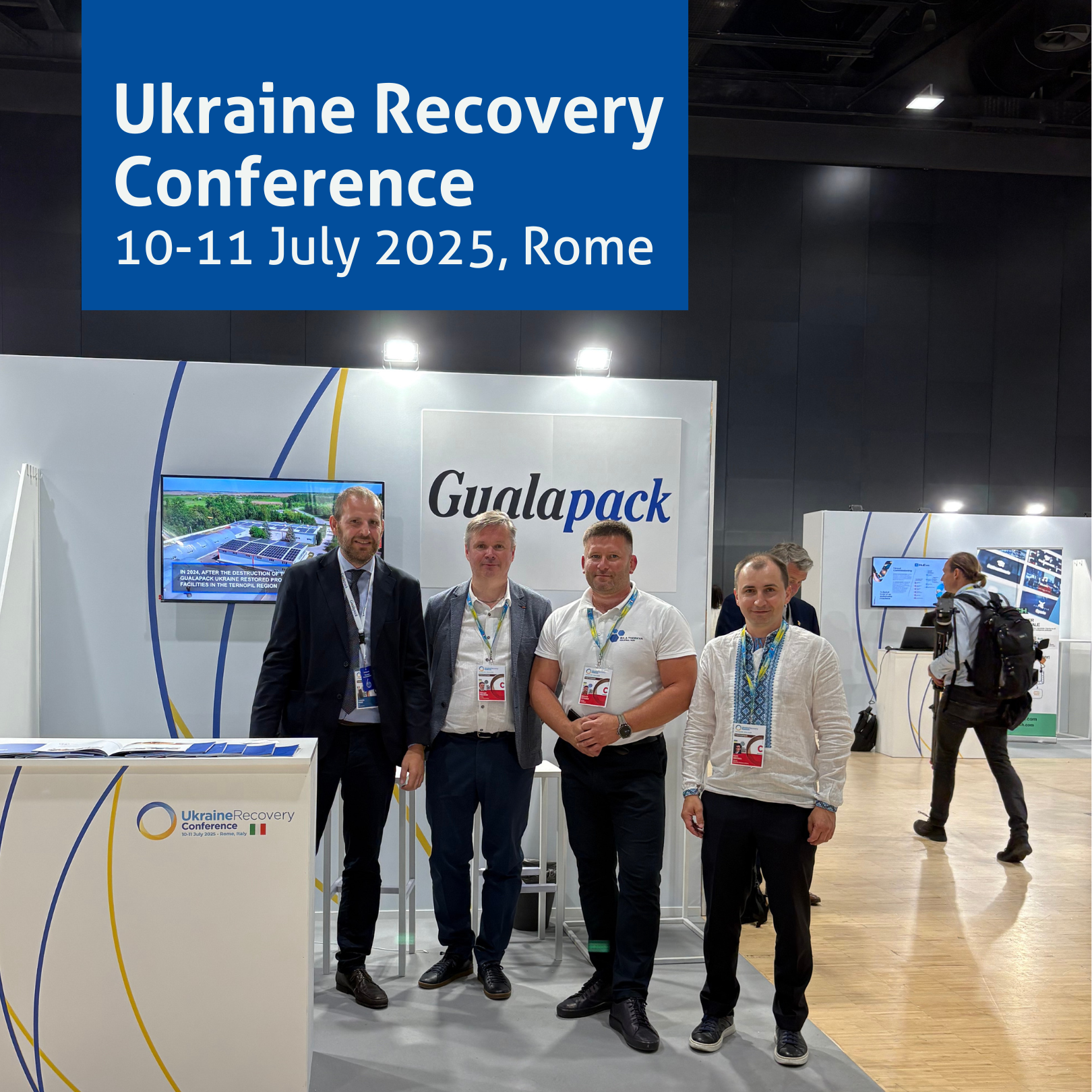 Gualapack at the Ukraine Recovery Conference, 10-11 July, Rome | Gualapack